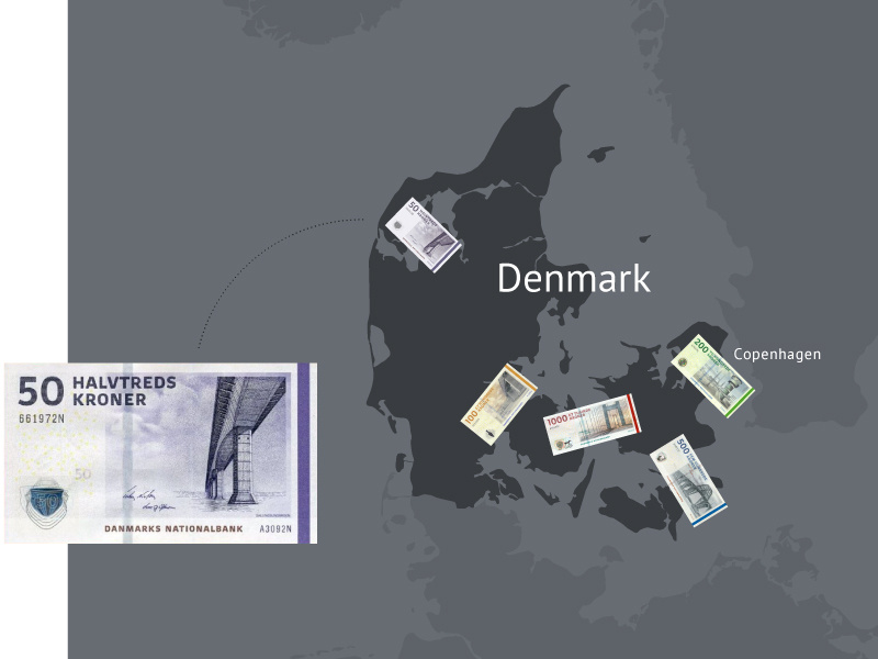 Danish krone bridges on the map by Stas Aki on Dribbble