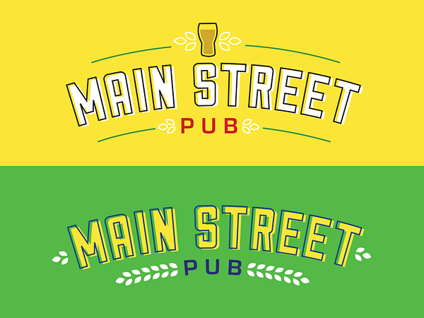 Main Street Pub logo by Yoshini G White on Dribbble