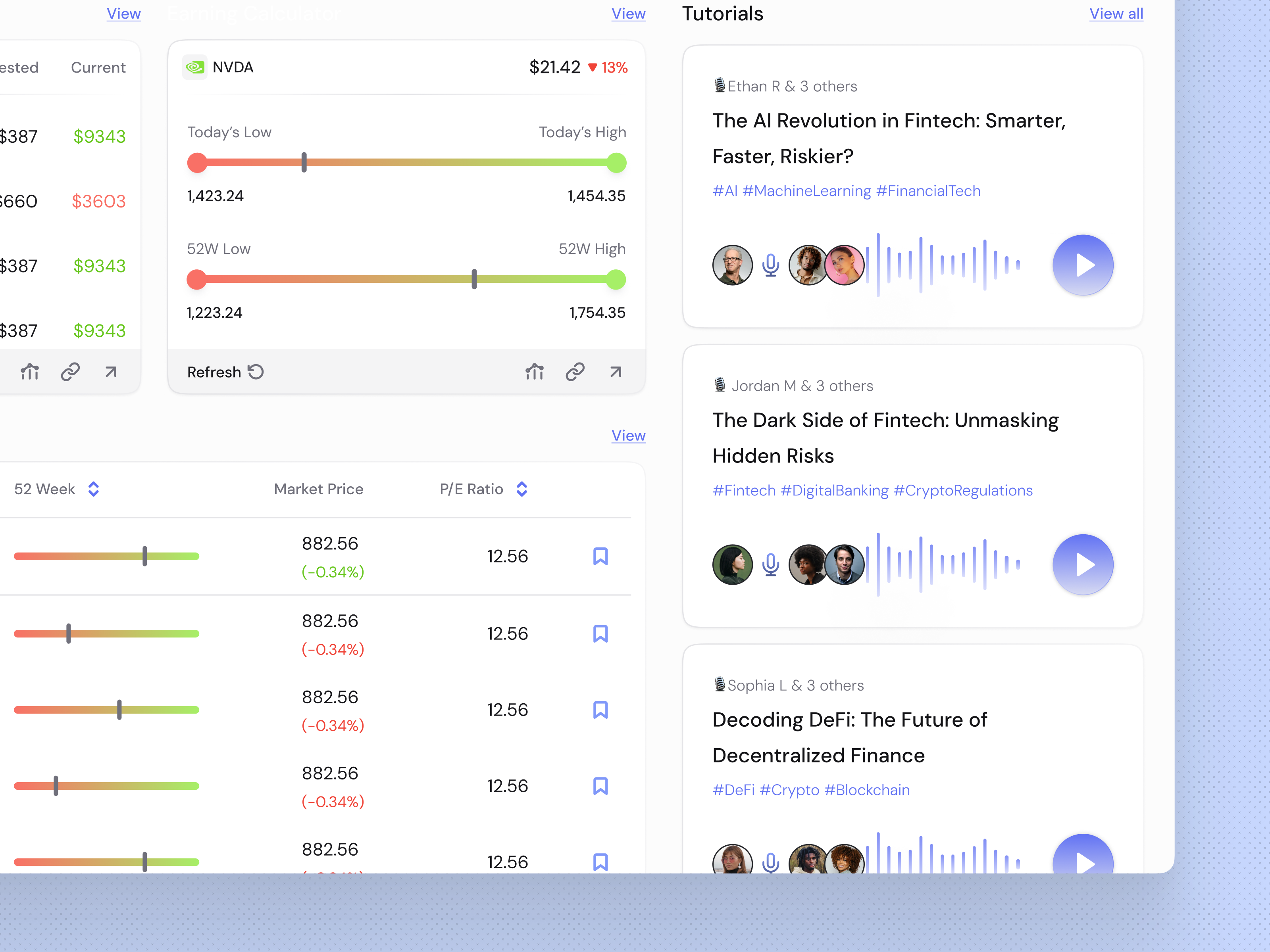 🤑Credly - Tools Page - Fintech Dashboard by Akshay Hooda on Dribbble