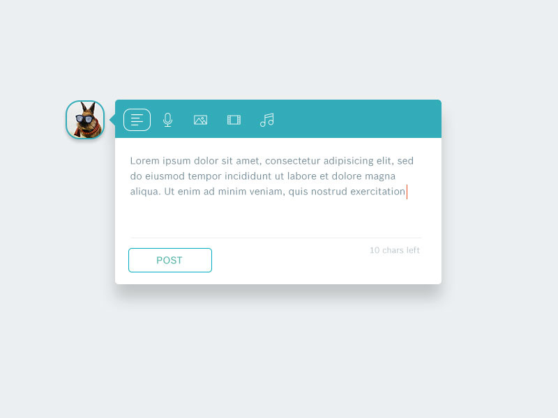 Status Update by Barbara on Dribbble