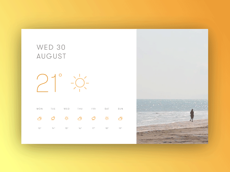 Weather App Four by Samson Vowles🕺 on Dribbble
