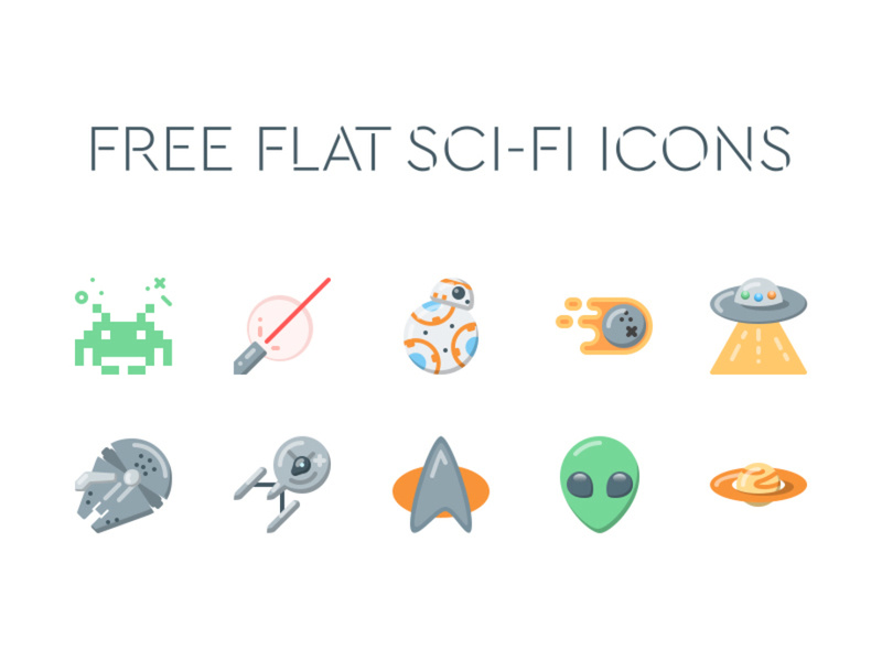 Sci-Fi Icons by Roxana Carabas on Dribbble