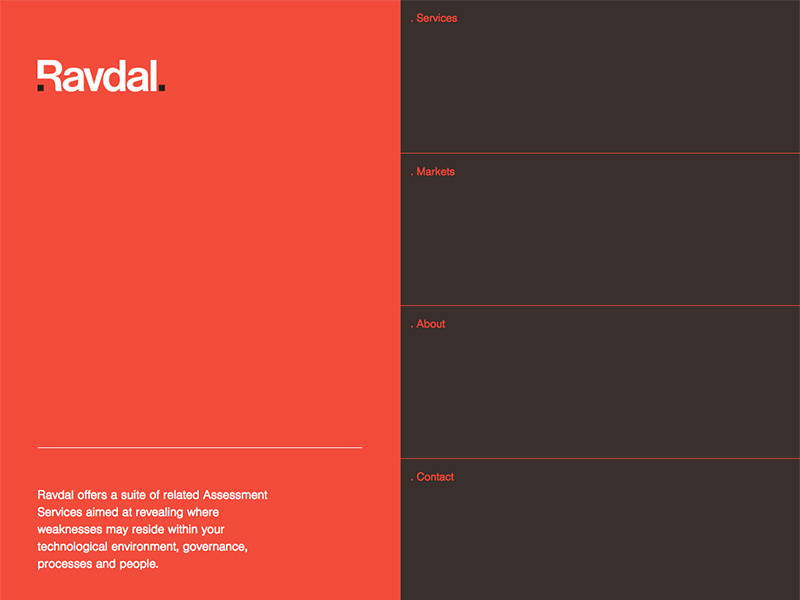 Ravdal website by Rachel Rippy on Dribbble
