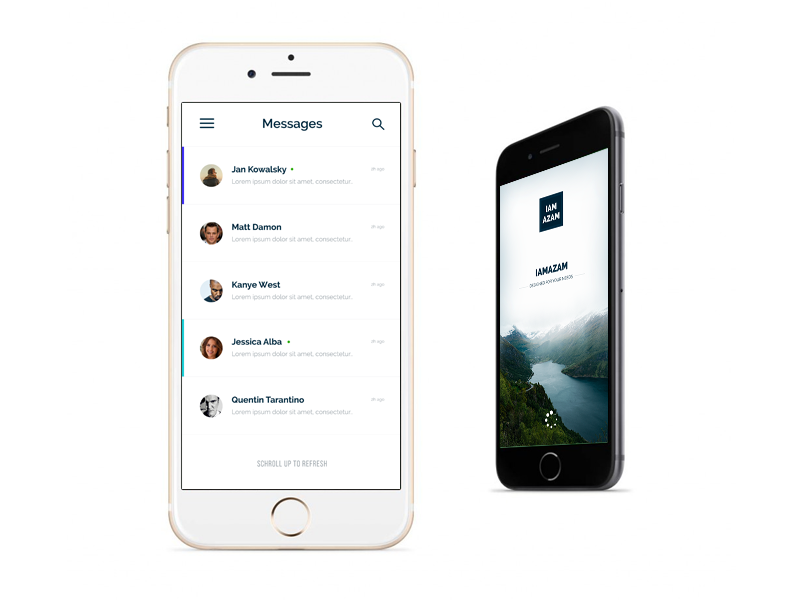 Chat Messenger Design by Azam Rafiq on Dribbble