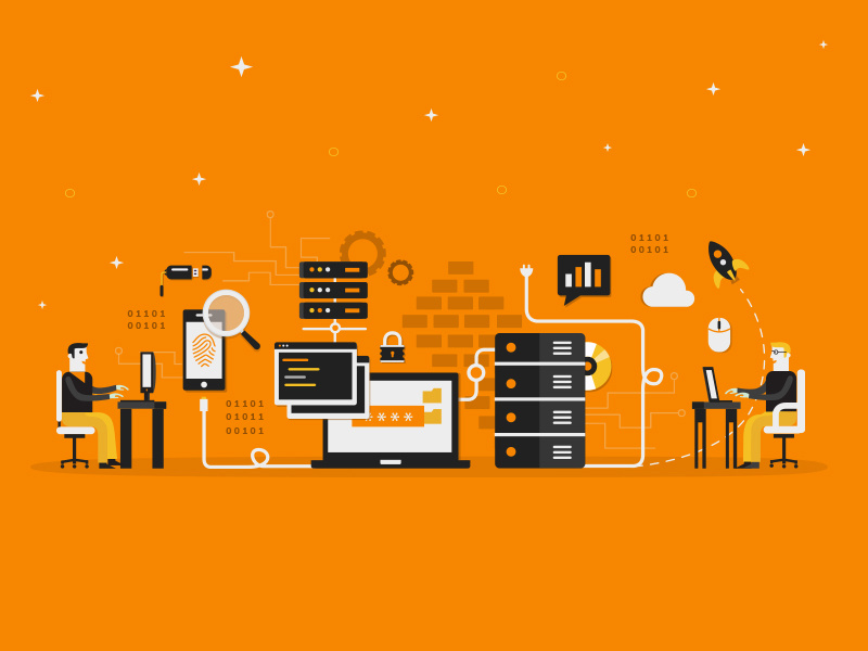 pwc illustration by Veronika Pavlikova on Dribbble