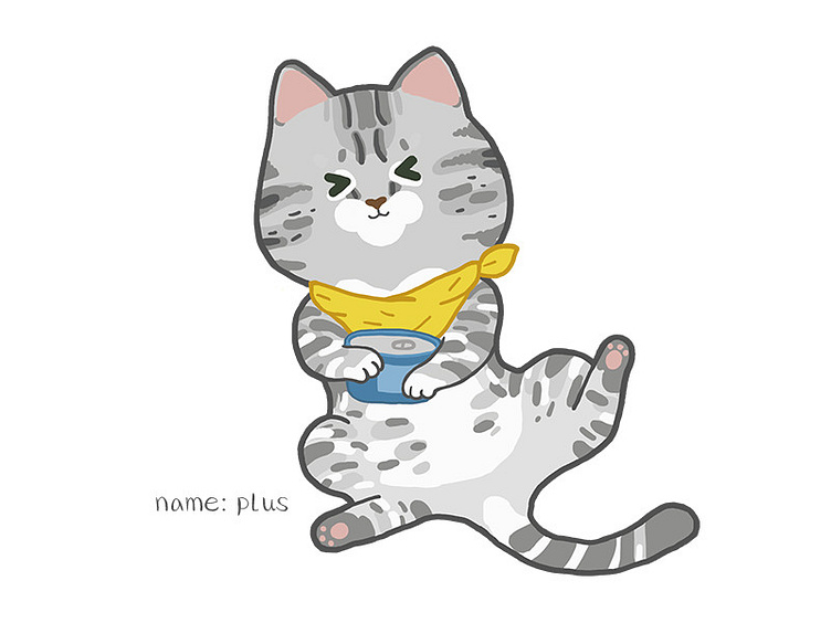 cat Plus by AugustTree on Dribbble