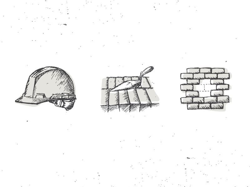 Masonry icons by Caitlin on Dribbble