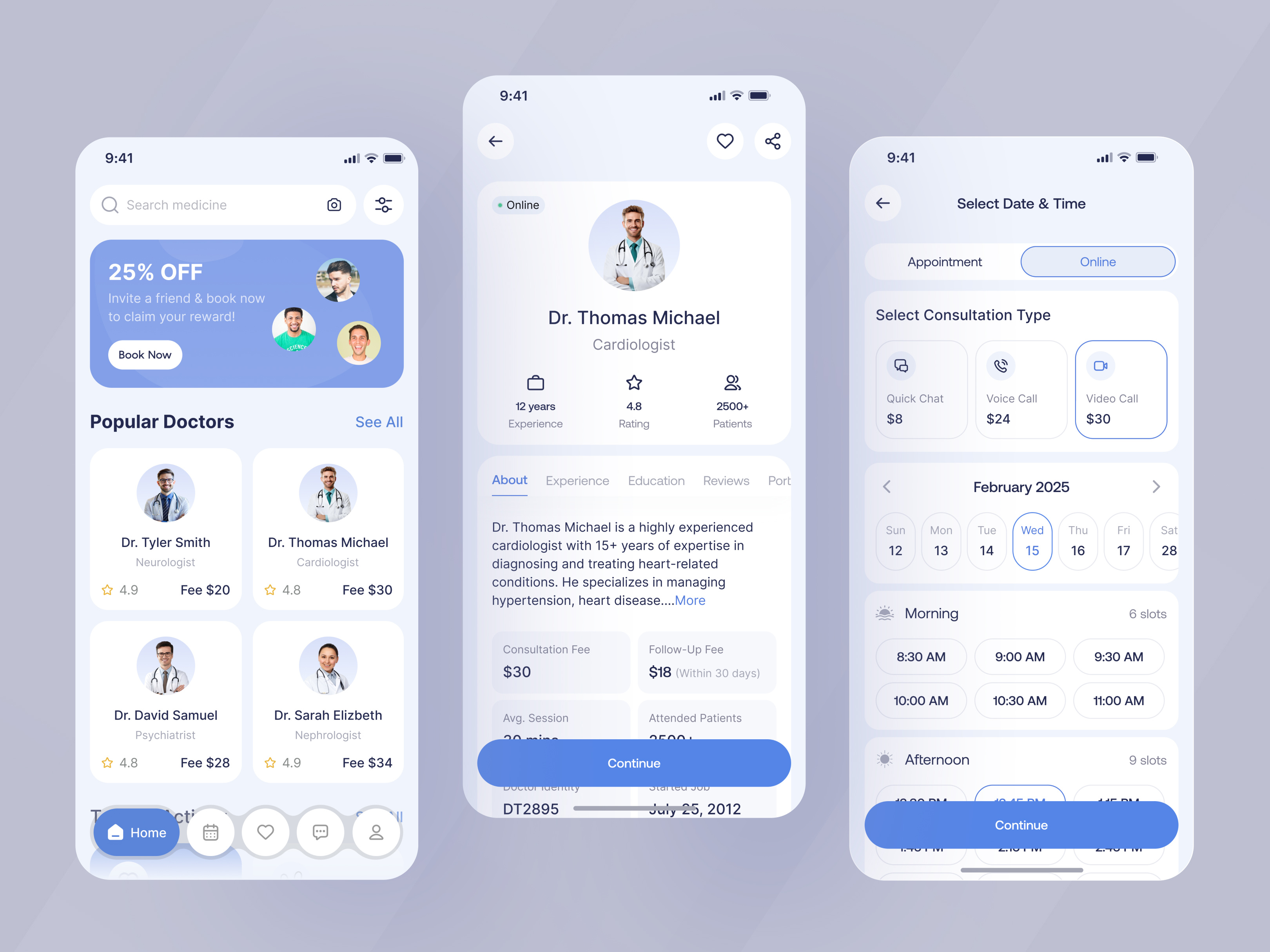 Doctor Booking App by Delisas: UX/UI & SaaS Agency on Dribbble