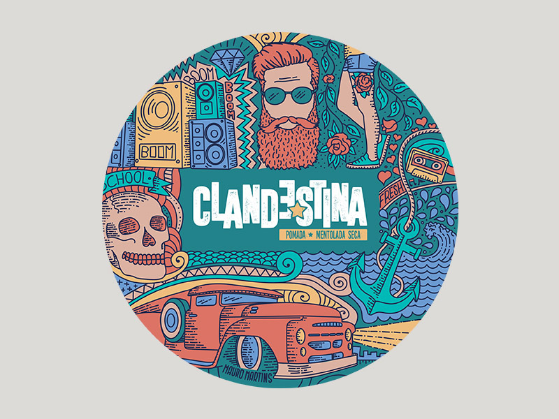 Hair pomade // Packaging Design by Mauro Martins on Dribbble