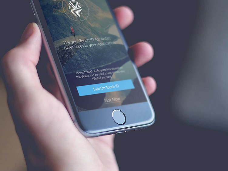 Touch ID screen by FarShore on Dribbble