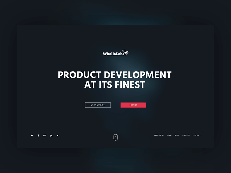 Splash page by Maciej on Dribbble