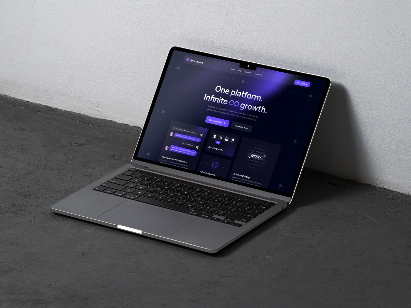 Growsphere - CRM Website by Dipa UI/UX for Dipa Inhouse on Dribbble