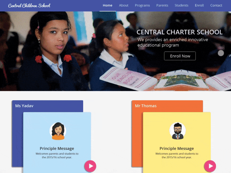 School Homepage designs, themes, templates and downloadable graphic ...