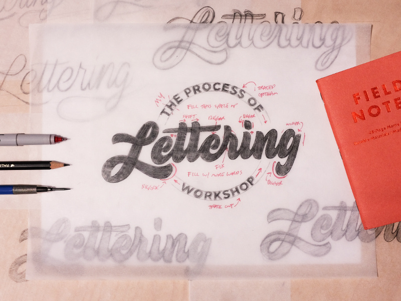My Process of Lettering Workshop by Bob Ewing on Dribbble