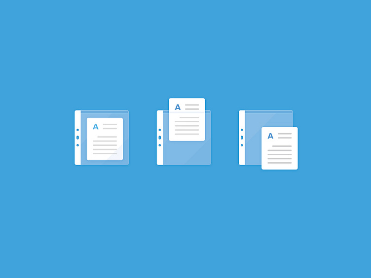 Friendly documents icons by Dasha Martynyuk on Dribbble