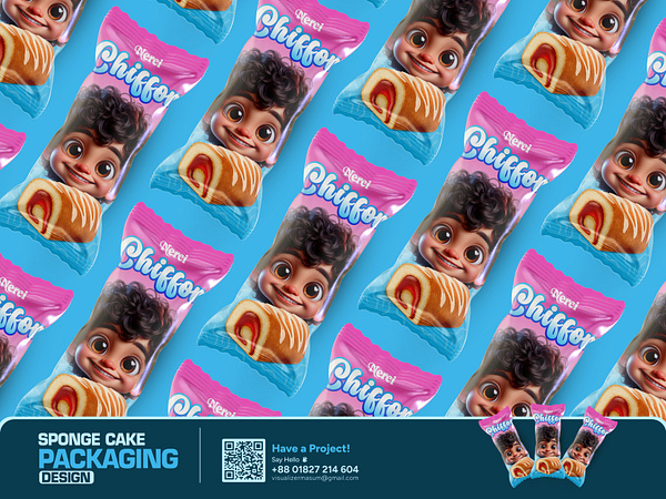 Sponge Cake Packaging Design by MD Saha Hasan Masum on Dribbble