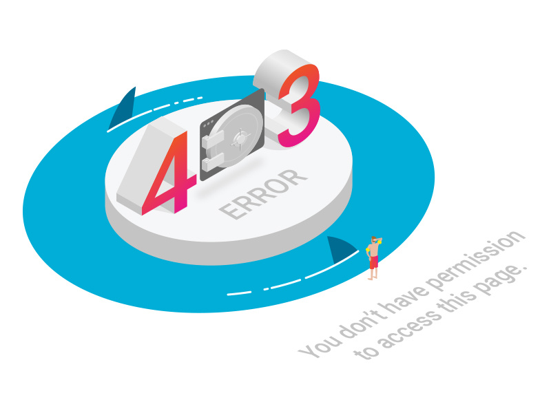 403 error page by Aidar Murzabayev for Treasure Data on Dribbble