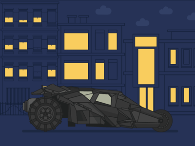 The Tumbler - Batmobile by Red Brick Pixel on Dribbble