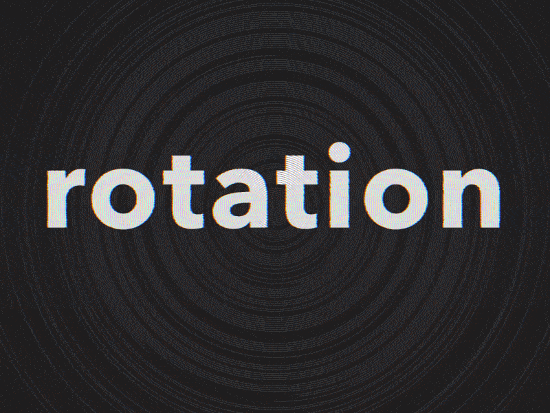 Typeface rotation animation by Jeremy Alleaume on Dribbble