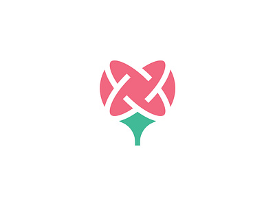 Rose Molecule Logo by Rasagama on Dribbble