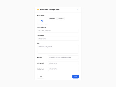 Profile Details Dialog 👤 by Praveen Juge on Dribbble