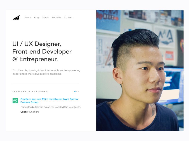 MIZKO Portfolio Revamp 2016 - Coming Soon! by Michael Wong on Dribbble