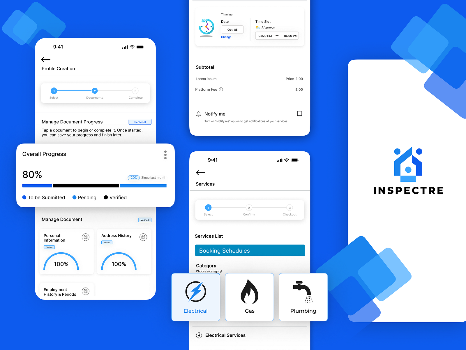 Inspectre App Mockups-Workforce Management Platform by EmaanKahn on Dribbble