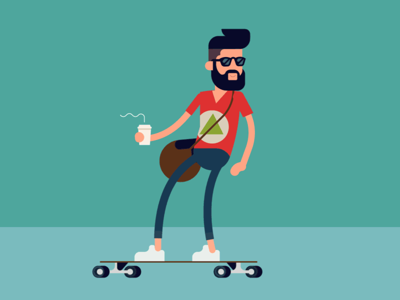 Skate animation by Calli Graphic on Dribbble
