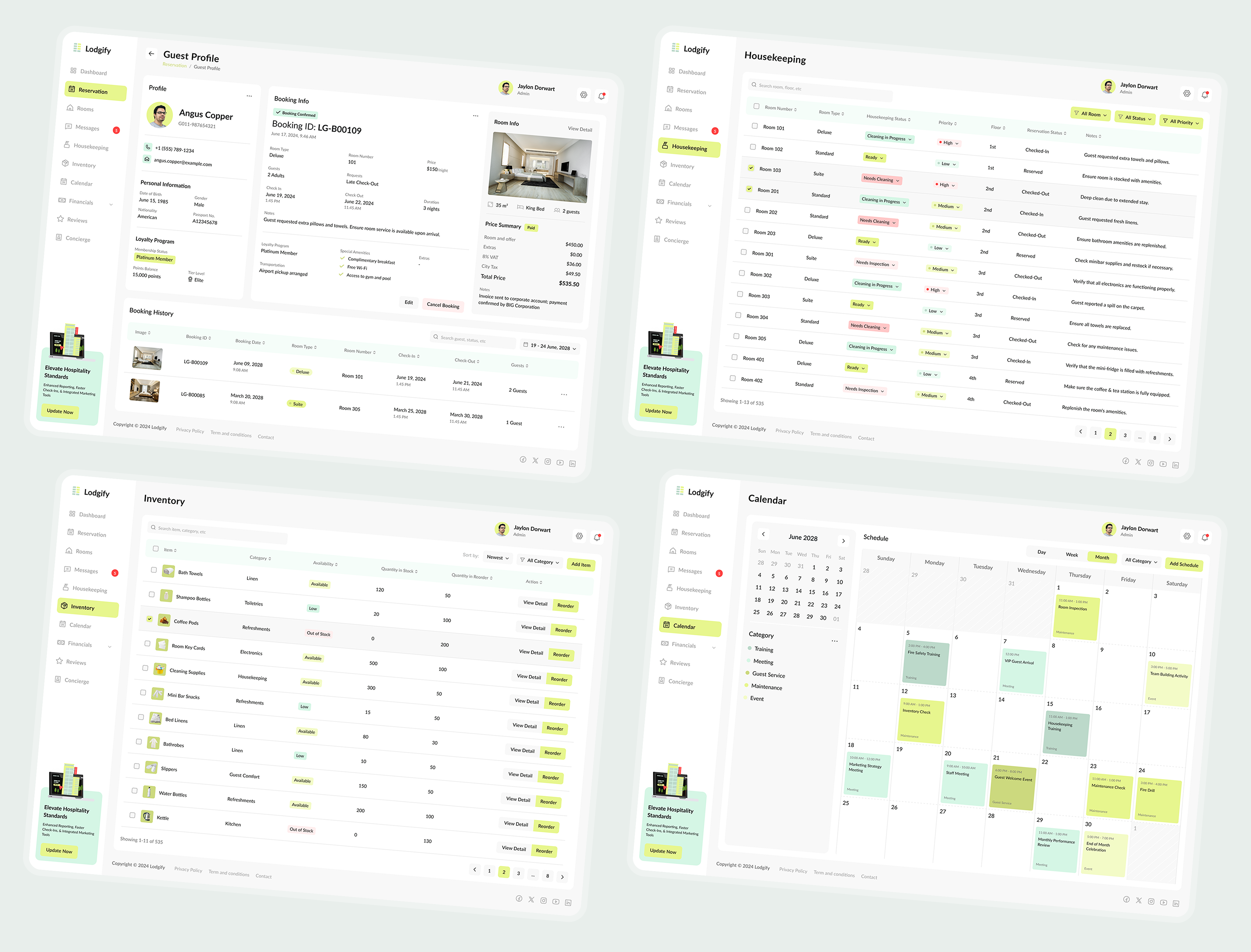 Lodgify – Hotel Management Dashboard Figma Template by Ahmad S. Afandi ...