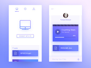 Files Transfer App by JIE LIU on Dribbble
