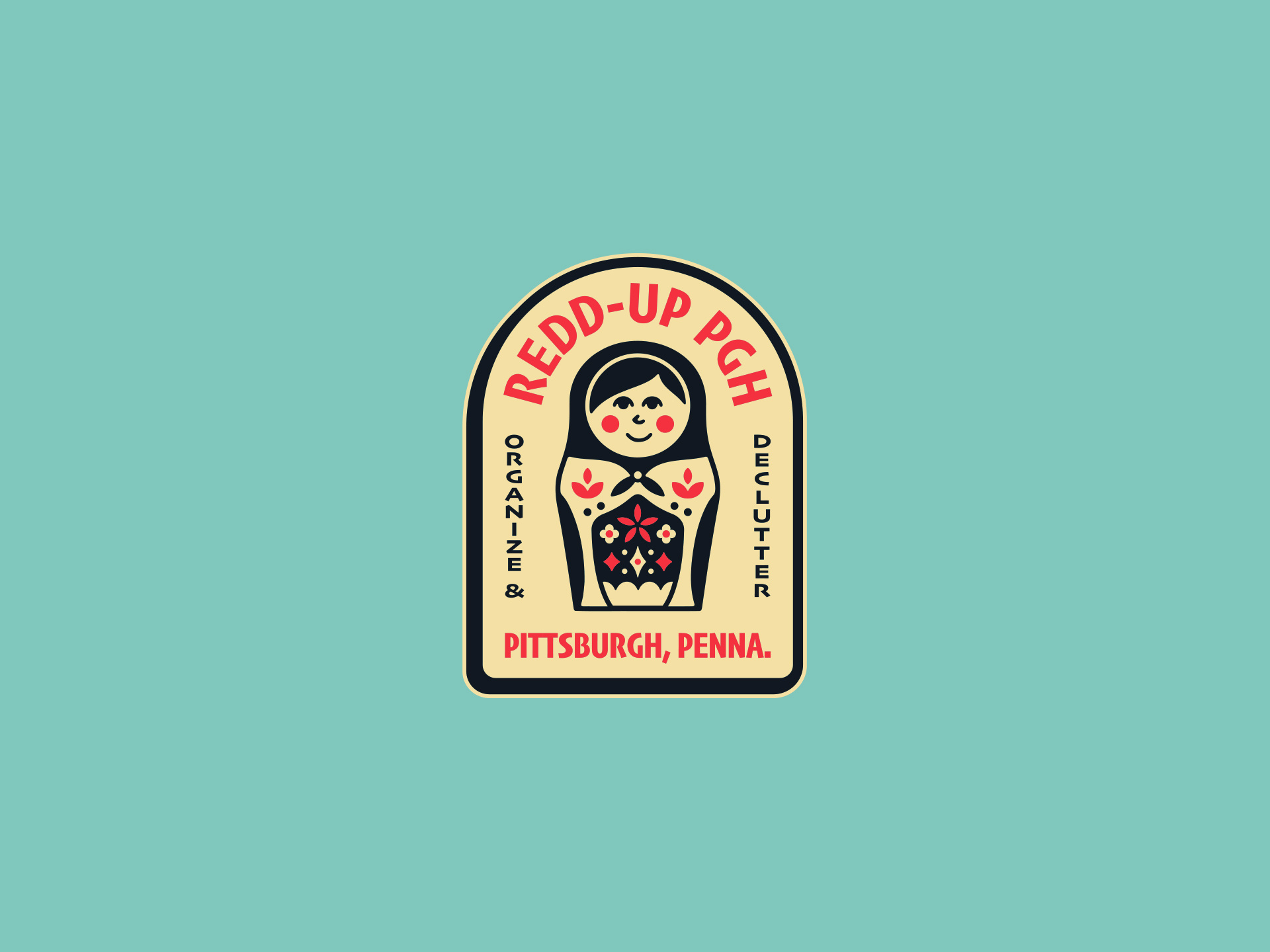 Redd-Up PGH Doll Logo by Bobby Baker on Dribbble