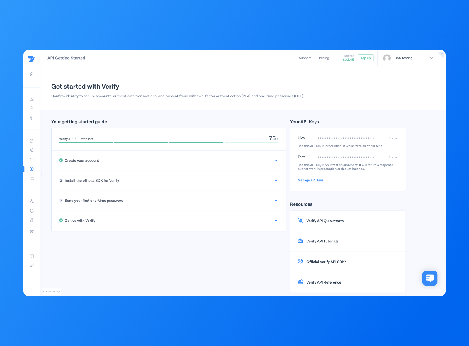 Verify Authentication Dashboard by Sera Tajima on Dribbble