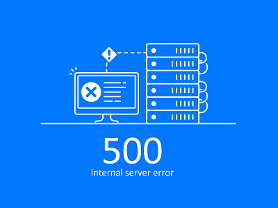 Error 500 Blue by Aleksandar Savić / Almigor Studio on Dribbble