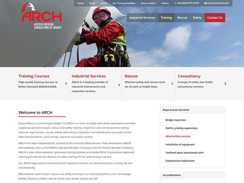 Arch Training Website by Darryl Hutton on Dribbble
