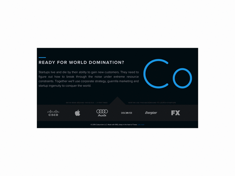 Fat footer (responsive) by Josh B for CoLauncher on Dribbble