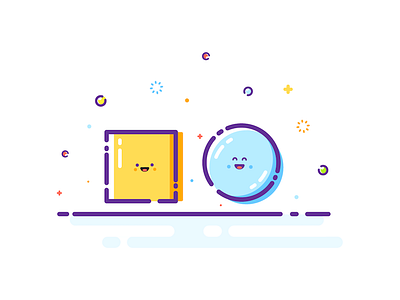 Happy shapes by Romain Huneau on Dribbble
