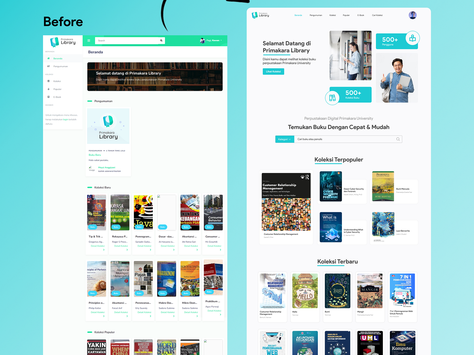 Redesign Primakara University Library Website by designer.jelata on ...