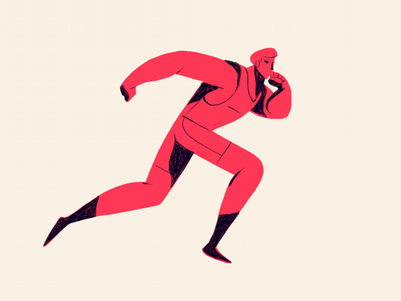 olympic run [gif] by henrique barone on Dribbble