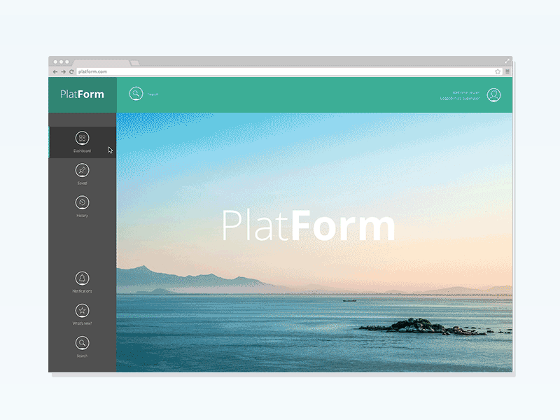Simple Platform by Cynthia on Dribbble