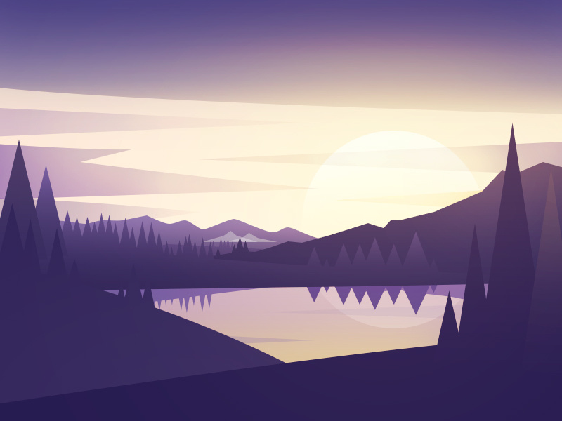 scenery by Rw Studio on Dribbble