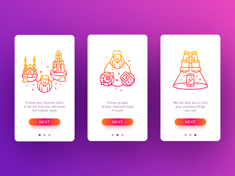 Shauts App Tutorial by Denys Boldyriev for tubik on Dribbble