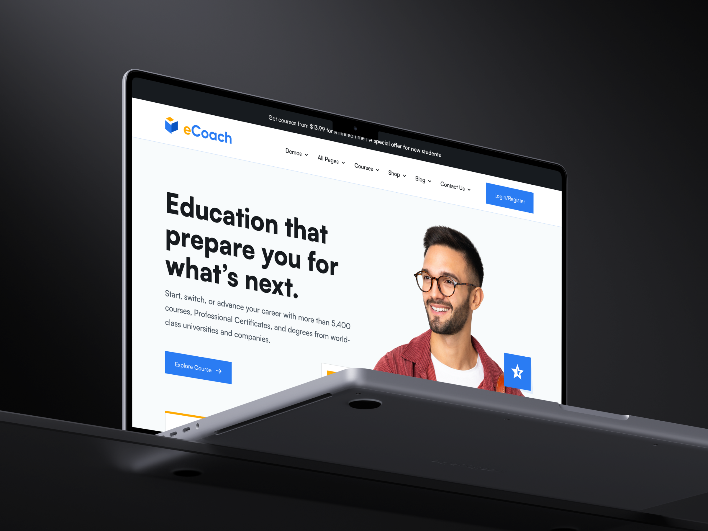 eCoach - eLearning Platform Website Homepage Design by Panze - UX ...