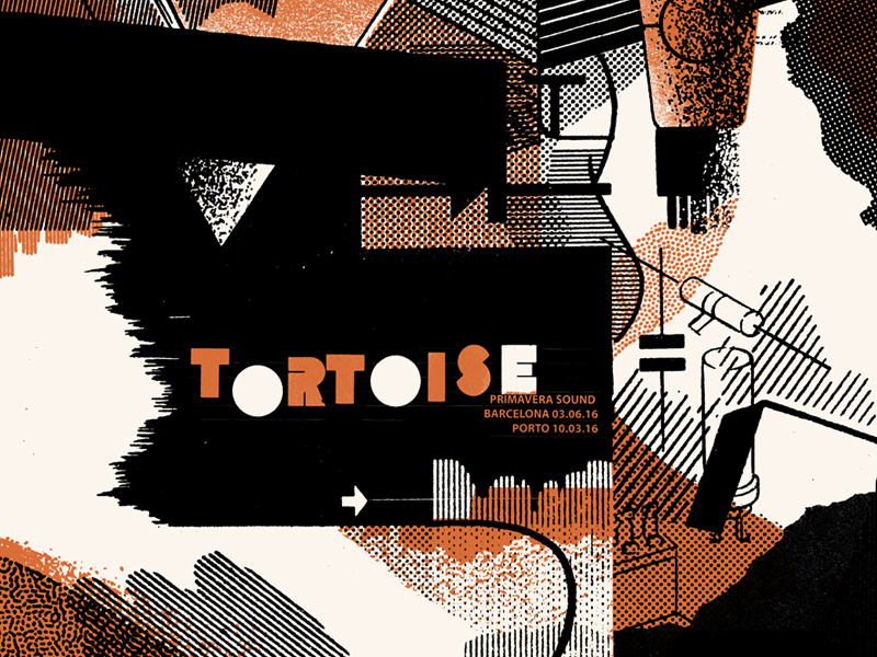 Tortoise Poster - Primavera Sound 2016 by Luke Drozd on Dribbble