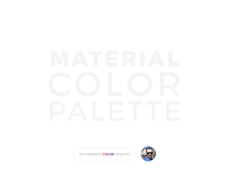 Material Color Palette by Gökhan Kara on Dribbble