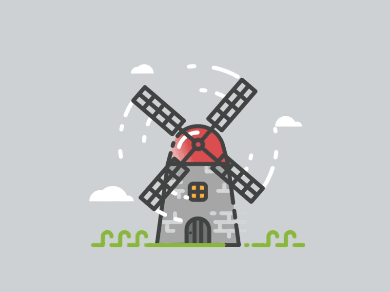 Browse thousands of Windmill Gif images for design inspiration | Dribbble
