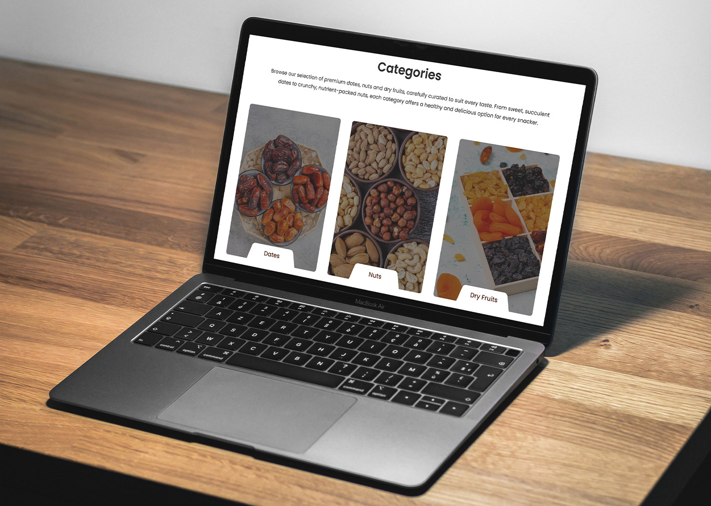 Premium Dates n' Nuts Landing Page Design by Irudayaraj J on Dribbble