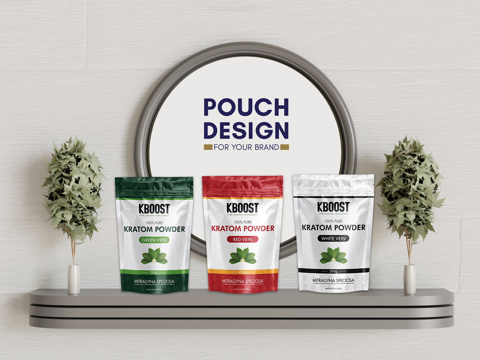 Kratom Powder pouch packaging design | Product packaging design by ...