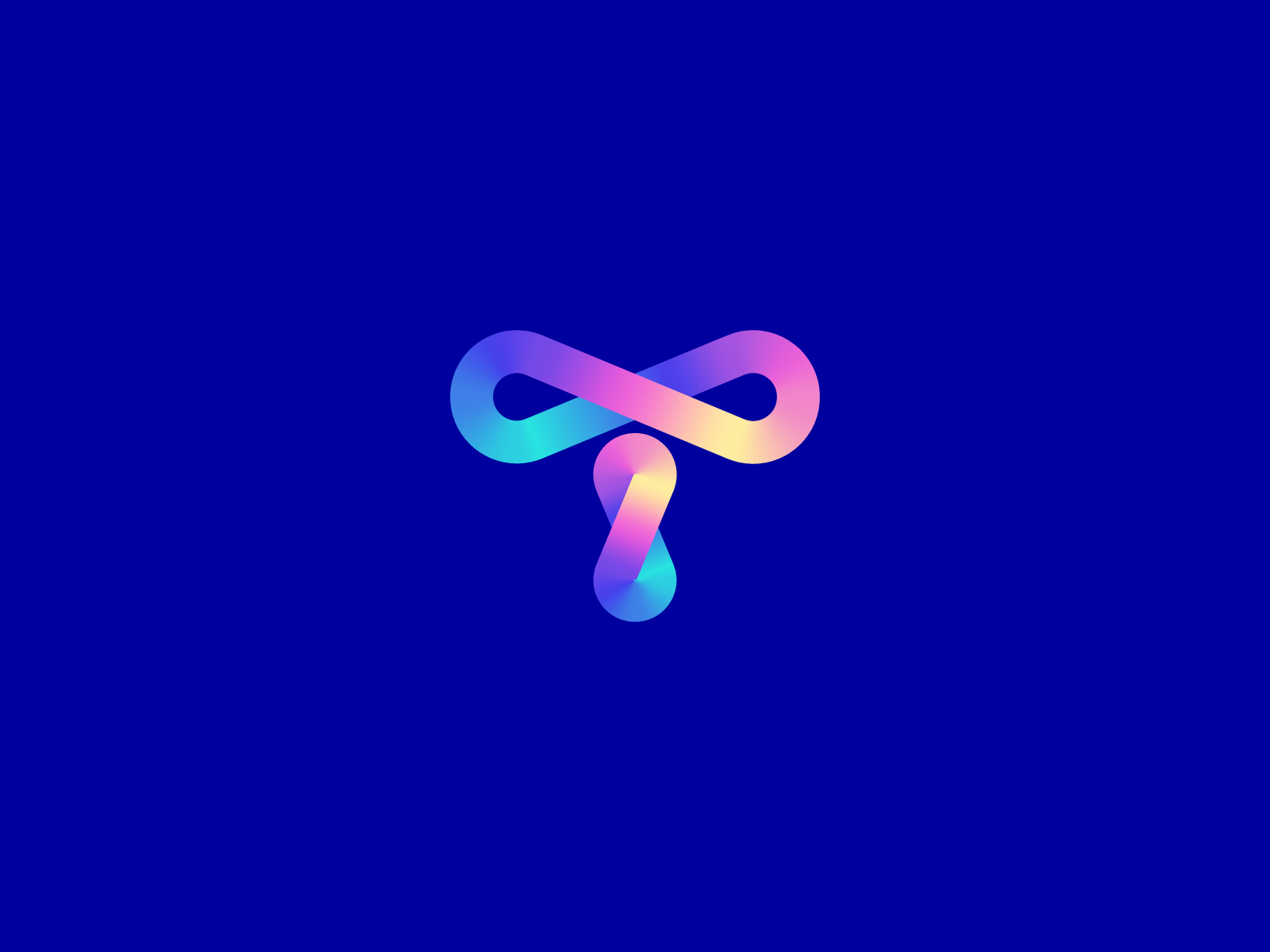 logo design letter t Infinity logo by Riya Moni on Dribbble