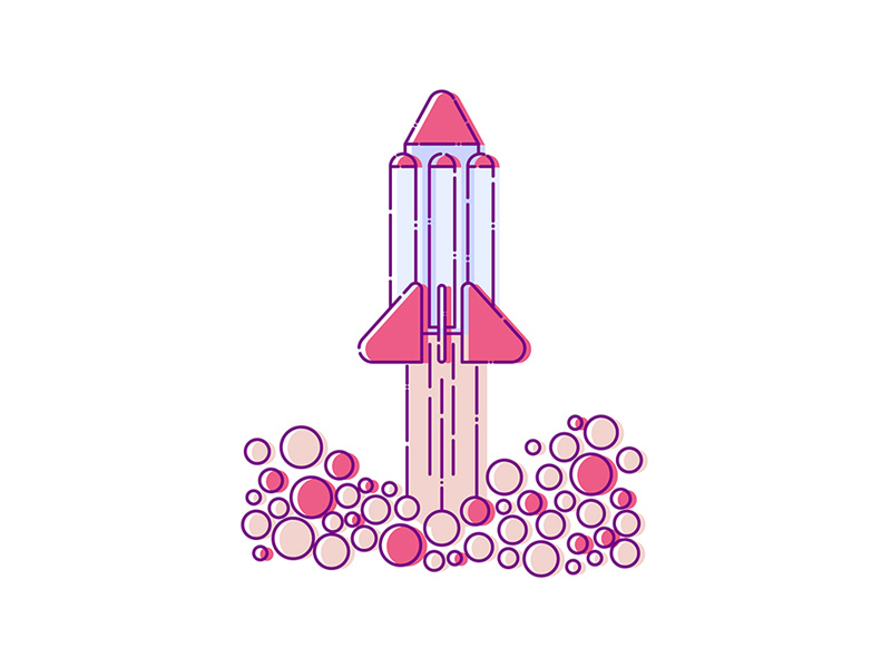 Rocket Launch by Hemanta on Dribbble