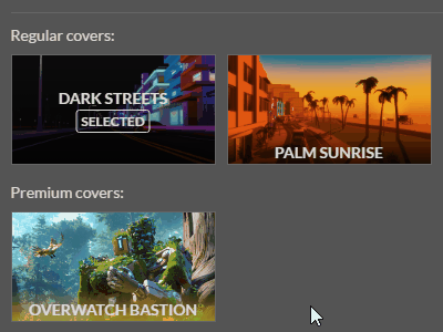 Minimal selector UI by Benjamin B. Jensen on Dribbble